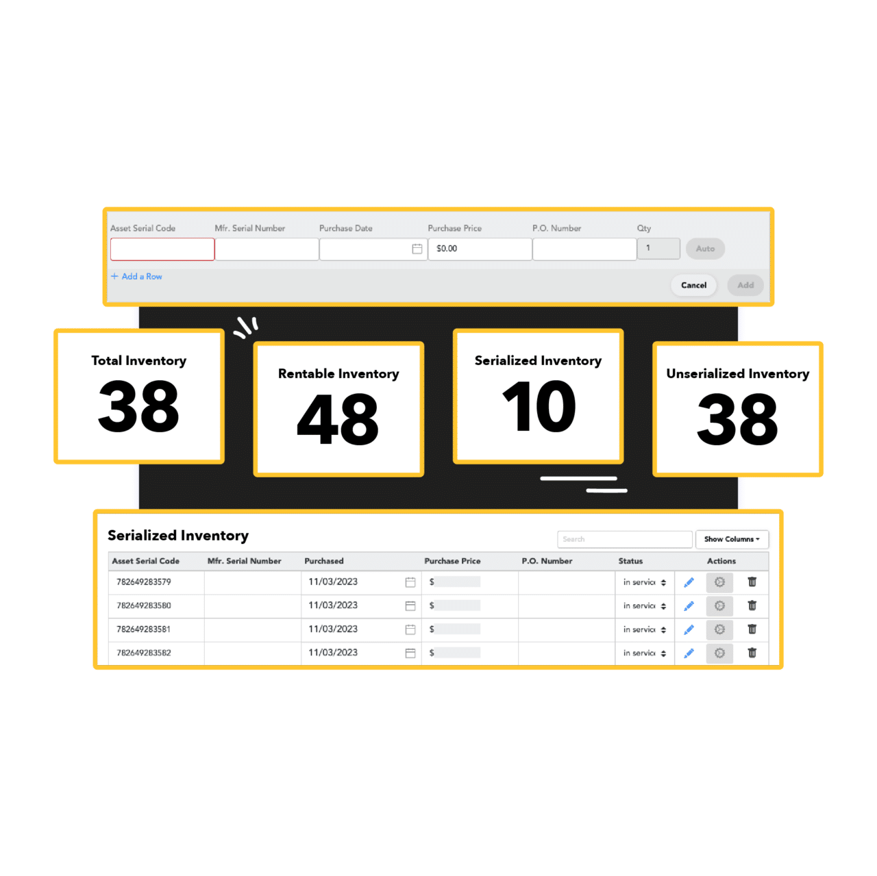 Event inventory management software