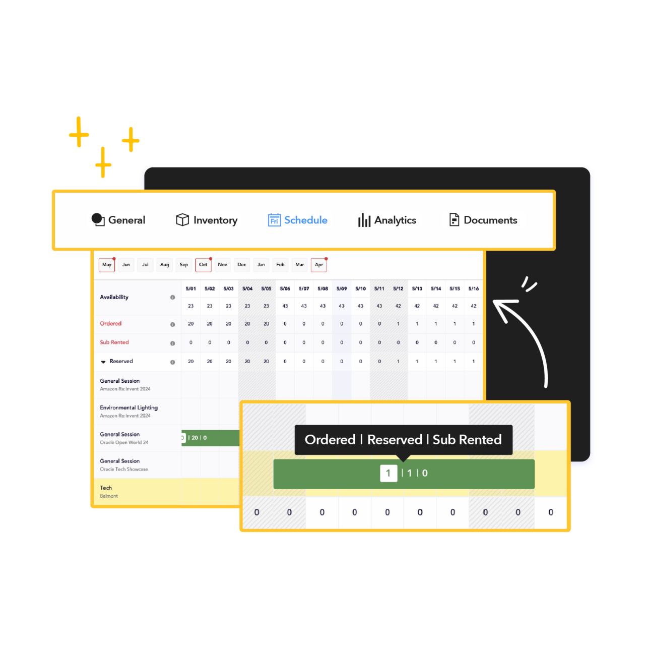 Event inventory management software