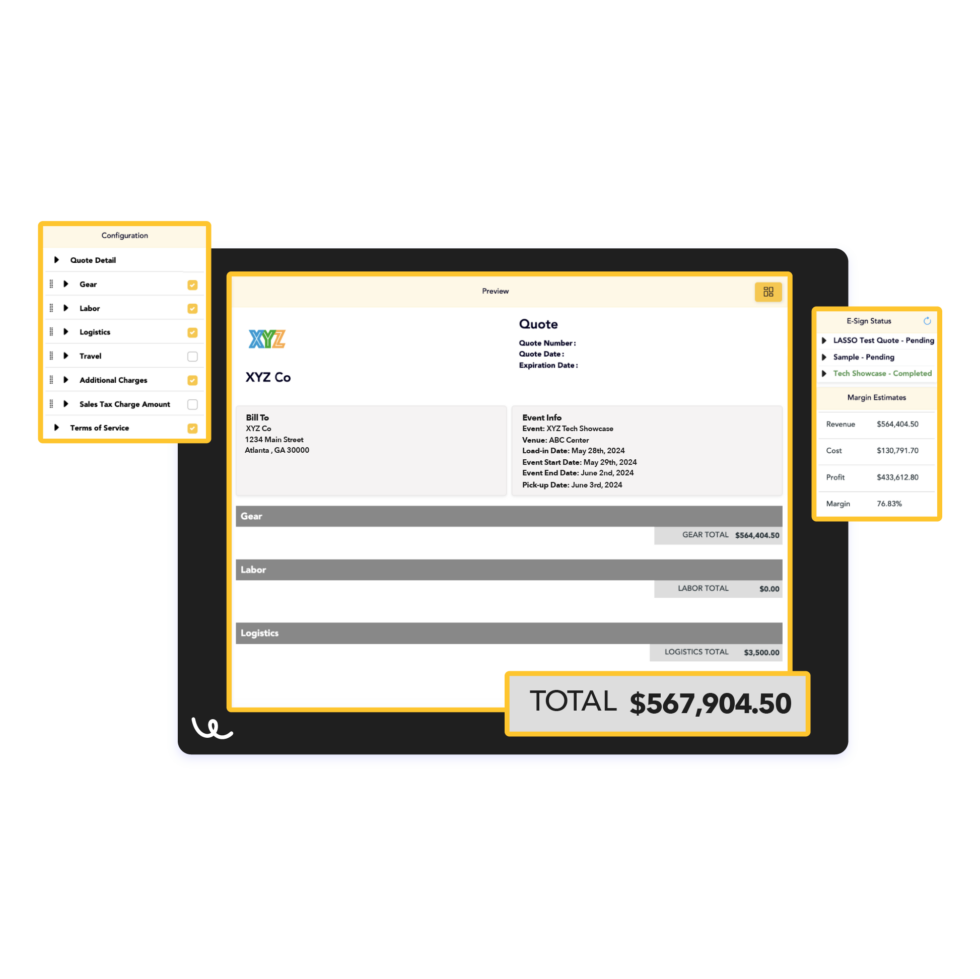 Event inventory management software