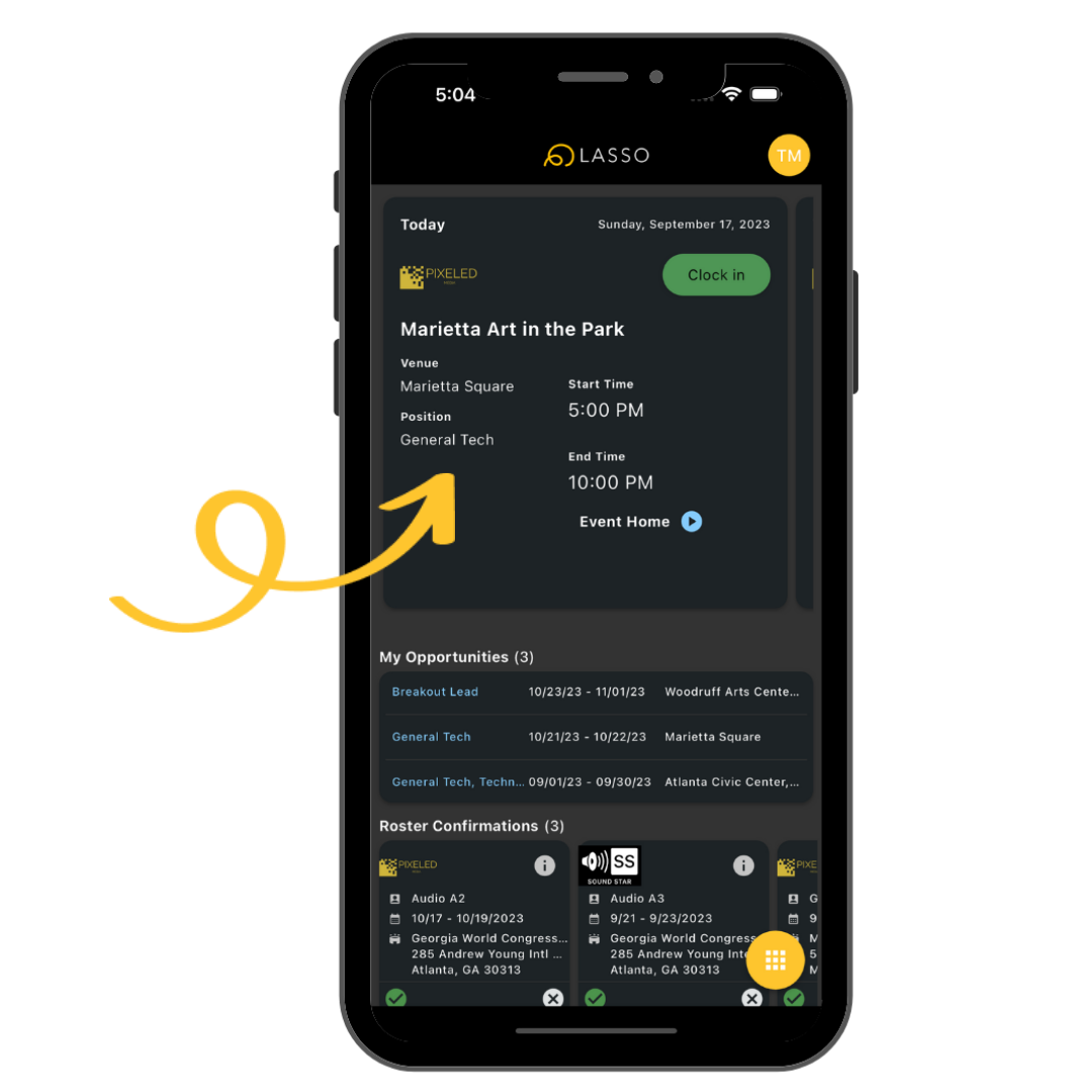 Crew Marketplace App - LASSO